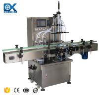 China 4-Nozzle Automatic Liquid Filling Machine with Peristaltic Pump, 5L/min Flow Rate, 20-70 Bottles/Min Speed for sale