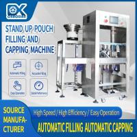 China Automatic Stand Pouch Filling and Capping Machine 5-2000ml Capacity 20-30 Pouches/Min Speed for sale