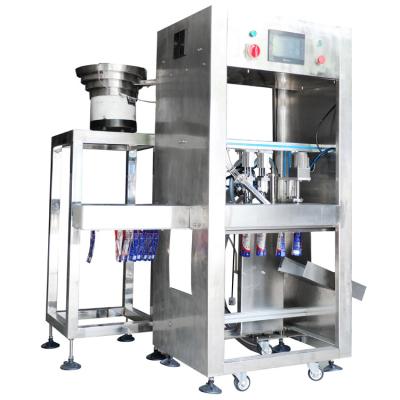China Automatic Stand Pouch Filling Capping Machine 20-30 pouches/min 5-2000ml capacity for liquid packaging for sale