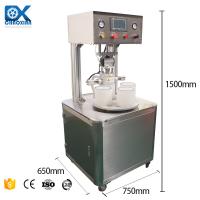 China Semi-Automatic Vacuum Bottle Cap Sealer for Plastic Bottles & Glass Jars - 15-25 BPM Capacity, ∅20-100mm Cap Range for sale