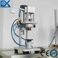 China Semi-Automatic Perfume Spray Pump Crimping Machine 150W 30-40 BPM for 10-15mm Pumps for sale