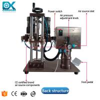 China Single Head Semi-Automatic Capping Machine for Eye Drop Bottles 20-50mm Caps 600-1200 BPH Capacity for sale