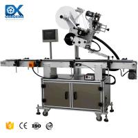China Automatic Top Side Labeling Machine 25-45 PPM with ±1mm Accuracy for Bottles, Boxes and Bags for sale