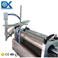 China Semi-Automatic Volumetric Piston Filler with Foot Pedal Control for 5-5000ml Liquid Bottle Filling for sale