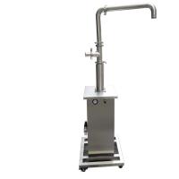 China Semi-Automatic Vertical Piston Filling Machine 500×500×1600mm for Thick Liquids with 4-6 MPa Air Pressure for sale