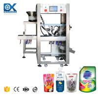 China Automatic Stand Pouch Filling Machine 20-30 pouches/min with 5-2000ml adjustable capacity for food and beverage packaging for sale