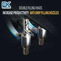 China 10-100ml Double Nozzles Automatic Small Spout Pouch Bag Liquid Filling Capping and Labeling Machine with 20-30 PPM Speed and ±0.5-1% Accuracy for sale