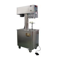 China Portable Semi-Automatic Can Sealing Machine 400W for 40-200mm Height Bottles with 600-1200 BPH Capacity for sale