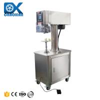 China Portable Semi-Automatic Can Sealing Machine 400W for 40-200mm Height Bottles with 600-1200 BPH Capacity for sale