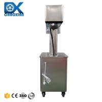 China Semi-Automatic Food Container Sealing Machine 400W 600-1200bph for Glass Cups Aluminum Cans Plastic Bottles for sale