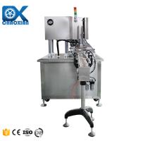 China Automatic Can Sealing Machine for Soda Beer Beverages - 1800-2100 Cans/Hour Capacity with 1.7KW Power for sale