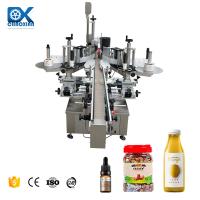 China Full Automatic Two-Sides Labeling Machine 25-60 PCS/Min 2900×1500×1530mm for Flat Bottles for sale