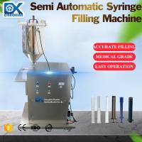 China Semi Automatic Syringe Piston Filling Machine 1-20ml Pneumatic Liquid Filler for sale