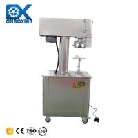 China Semi-Automatic Can Sealing Machine 600-1200 BPH for Glass Plastic Jars Tin Cans Capper 220V for sale