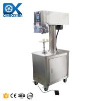 China Semi-Automatic Can Sealing Machine 600-1200 BPH for Tin Plastic Paper Cans with 220V 400W for sale