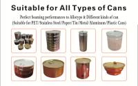 China Semi-Automatic Can Sealing Machine 600-1200 BPH for Tin Plastic Paper Cans with 220V 400W for sale