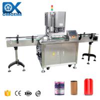 China Automatic Rotary Chuck Capping Machine for Dry Milk Powder Metal Cans 1800-2100bph for sale
