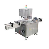 China Electric Automatic Screw Cap Sealing Machine 220V 1800-2100bph for Beverage Canning for sale