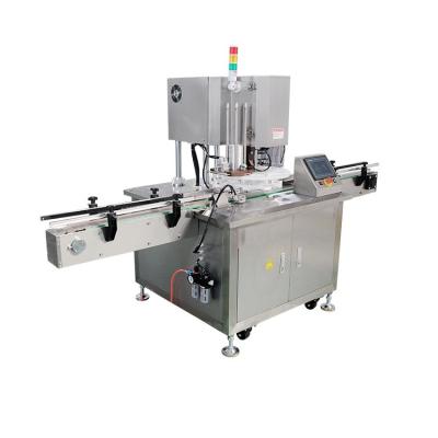China Electric Automatic Screw Cap Sealing Machine 220V 1800-2100bph for Beverage Canning for sale