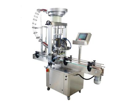 China High Speed Linear Automatic Servo Capping Machine for Milk Bottles 1800-2400bph 220V for sale
