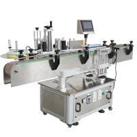 China Rotary Labeler Roller Metal Stick Label Plastic Bottles Jar Automatic Sticker Pasting Machine for sale