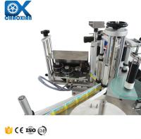 China Rotary Labeler Roller Metal Stick Label Plastic Bottles Jar Automatic Sticker Pasting Machine for sale