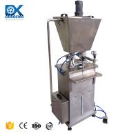 China Semi Automatic Vertical Piston Filler 100-5000ml for Baby Lotion Palm Oil Honey Packing Machine for sale