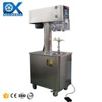 China Manual Semi-Automatic Can Sealing Machine 600-1200bph for PET Beer Bottles Tuna Fish Fruits Drinks for sale