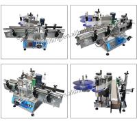 China Three Roller Two Sides Sticker Box Tabletop Round Toilet Cleaner Toner Automatic Bottle Labeler for sale