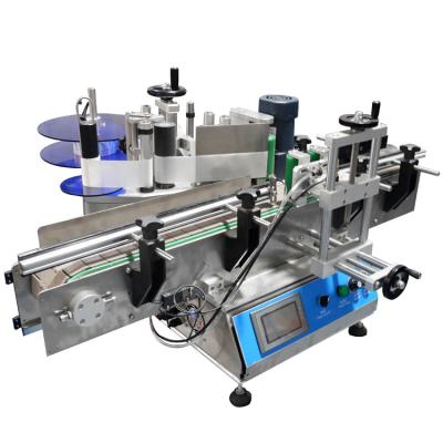 China Full Automatic Desktop Round Bottle Labeling Machine 5 Liter 220V 110V for Glass Mineral Water for sale