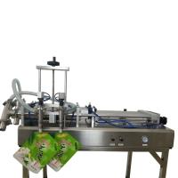 China Semi Automatic Piston Liquid Filling Machine 5-5000ml Water Marmalade Jar Sachet Filler for sale