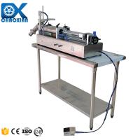 China Semi Automatic Piston Filling Machine 5-5000ml Adjustable Liquid Soap Oil Alcohol for sale