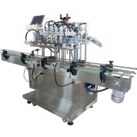 China 4 Head Gravity Bottle Filler 5-5000ml Automatic Liquid Filling Machine for Juice Glycerin for sale