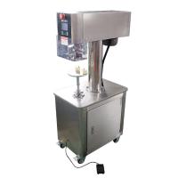 China Semi Automatic Can Sealer 600-1200bph 220V for Beer Juice Milk Powder Food for sale
