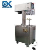 China Semi Automatic Can Sealing Machine 600-1200bph 220V for Plastic Aluminum Tin Food Metal Cans for sale