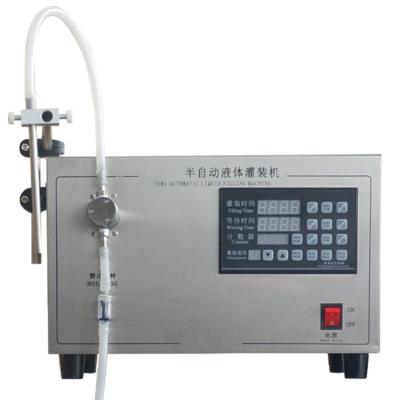 China Semi-Auto Electric Pump Filling Machine 5-2000ml for Juice Milk Oil Bottling CE Certified for sale