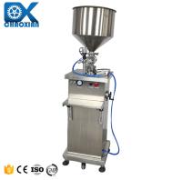 China Semi Auto Single Head Piston Filling Machine 100-1000ml for Paste Liquid for sale