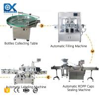 China Automatic Servo Piston Filling Machine 6 Nozzles 100-1000ml for Juice Wine Oil for sale
