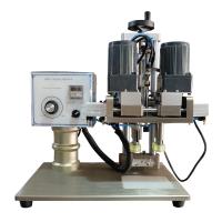 China Pneumatic Bench Bottle Screw Capper 600-1200bph for PET Mineral Water Cap Sealing Machine 220V for sale