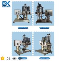China Pneumatic Bench Bottle Screw Capper 600-1200bph for PET Mineral Water Cap Sealing Machine 220V for sale