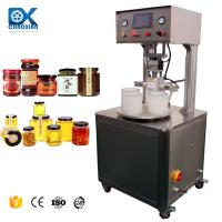China Semi Automatic Electric Food Glass Bottle Plastic Jar Screwing Caps Vacuum Capping Machine for sale