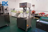 China Semi Automatic Electric Food Glass Bottle Plastic Jar Screwing Caps Vacuum Capping Machine for sale