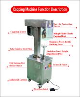 China Ampoule Pepper Irregular Shape Glass Bottle Sealing Machine ROPP Cap Sealing Machine Manual for sale