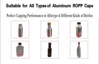 China Ampoule Pepper Irregular Shape Glass Bottle Sealing Machine ROPP Cap Sealing Machine Manual for sale