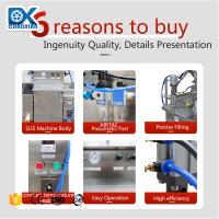 China Semi-Automatic Piston Filling Machine 100-1000ml Stainless Steel with Heater for Viscous Liquid Lotion for sale