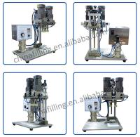 China Semi Auto Pipette Electric Handheld Roller Pump Dispenser Flip Top Bottle Cap Closing Machine for sale