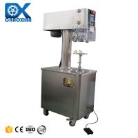 China Semi-Automatic Can Sealing Machine 600-1200 BPH for Metal Cans and PET Bottles for sale