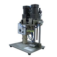 China Cleaning Water Trigger Close Bottle Cap Twisting Clamping Rotary Vegetable Oil Capping Machine for sale