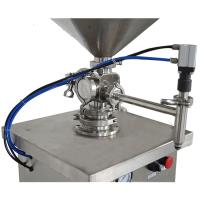 China Semi Automatic Vertical Piston Filling Machine 500-5000ml for Sauce Jam Cream Lotion Shampoo Gel for sale