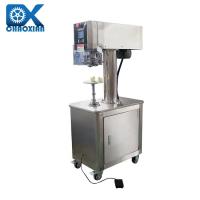 China Semi Automatic Can Seamer Sealing Machine for Paper Tube Cans 600-1200 BPH 220V for sale